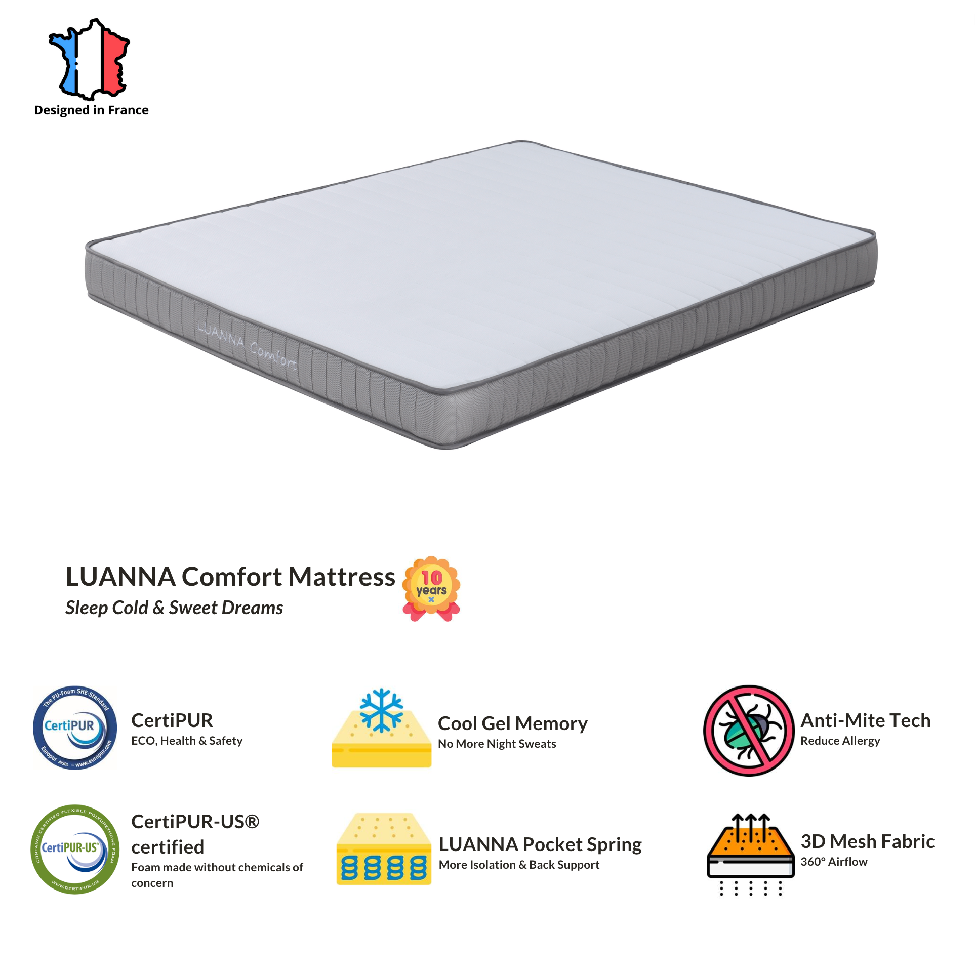 Online Mattress Singapore | Bedroom Furniture Singapore | LuluFurniture ...